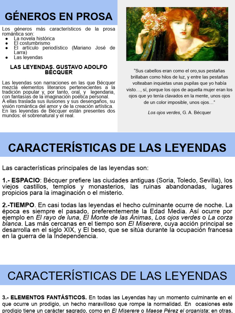 Leyendas - Gustavo Adolfo Bécquer | PDF