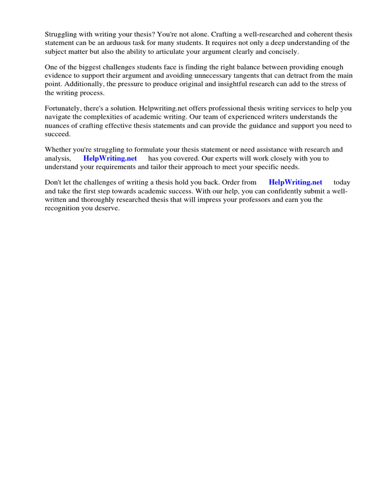 Examples of Expository Thesis Statements | PDF