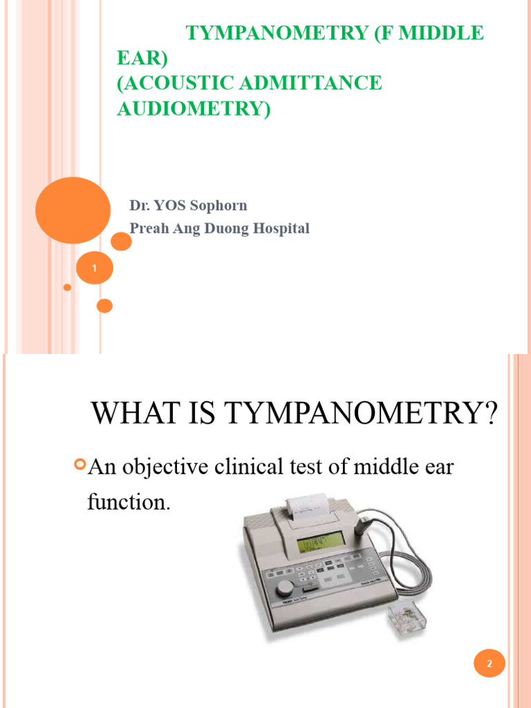 Tympanometry | PDF | Ear | Hearing