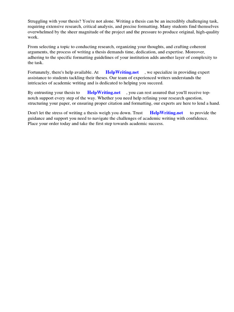 Tu Thesis Format | PDF