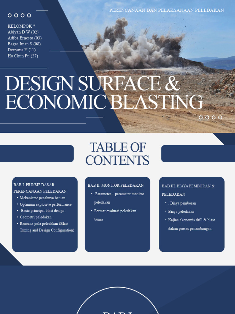 Design Surface - Economic Blasting | PDF