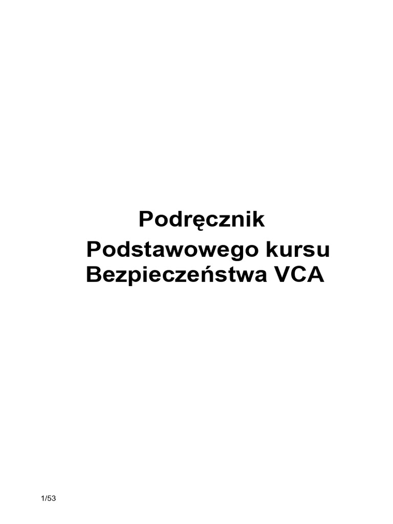 VCA Basic Podrecznik | PDF
