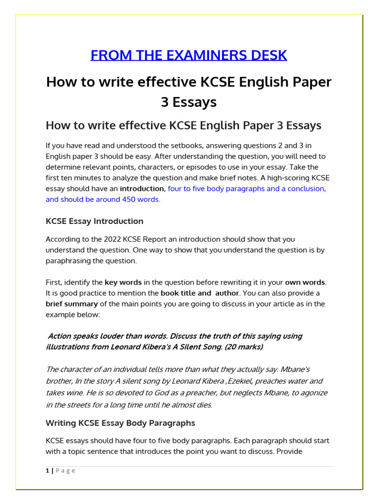 Form 4 Silent Song Guide | PDF
