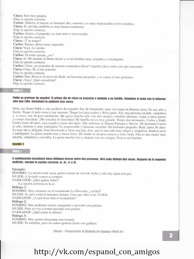 DELE A1 Diálogos | PDF