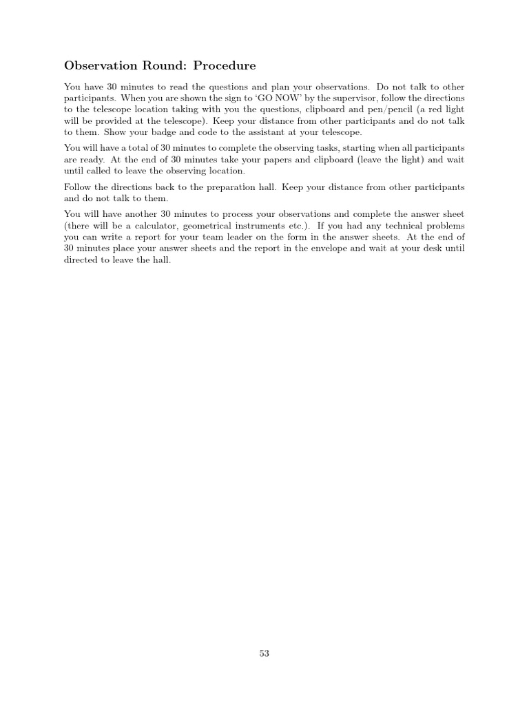 Observations Round - Solutions | PDF