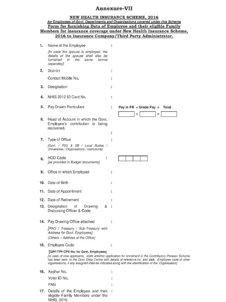 Annexure Form - VII | PDF