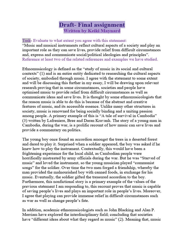 Final Assignment | PDF Final Assignment | PDF