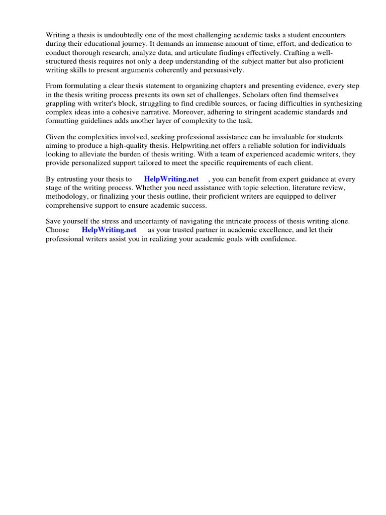 Ms Thesis Outline | PDF | Thesis | Essays