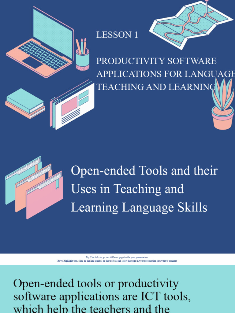 Lesson 1 Productivity Software Applications For Language Teaching and ...