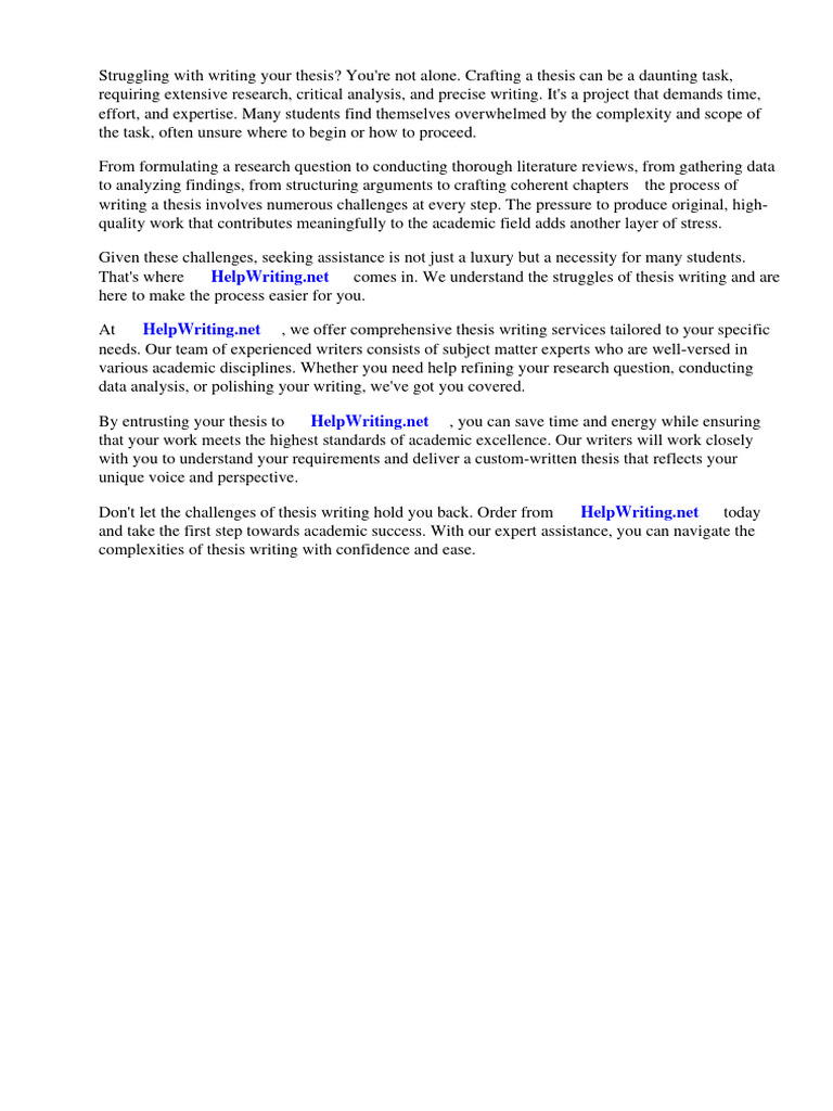 Thesis Writing Made Easy | PDF | Thesis | Essays