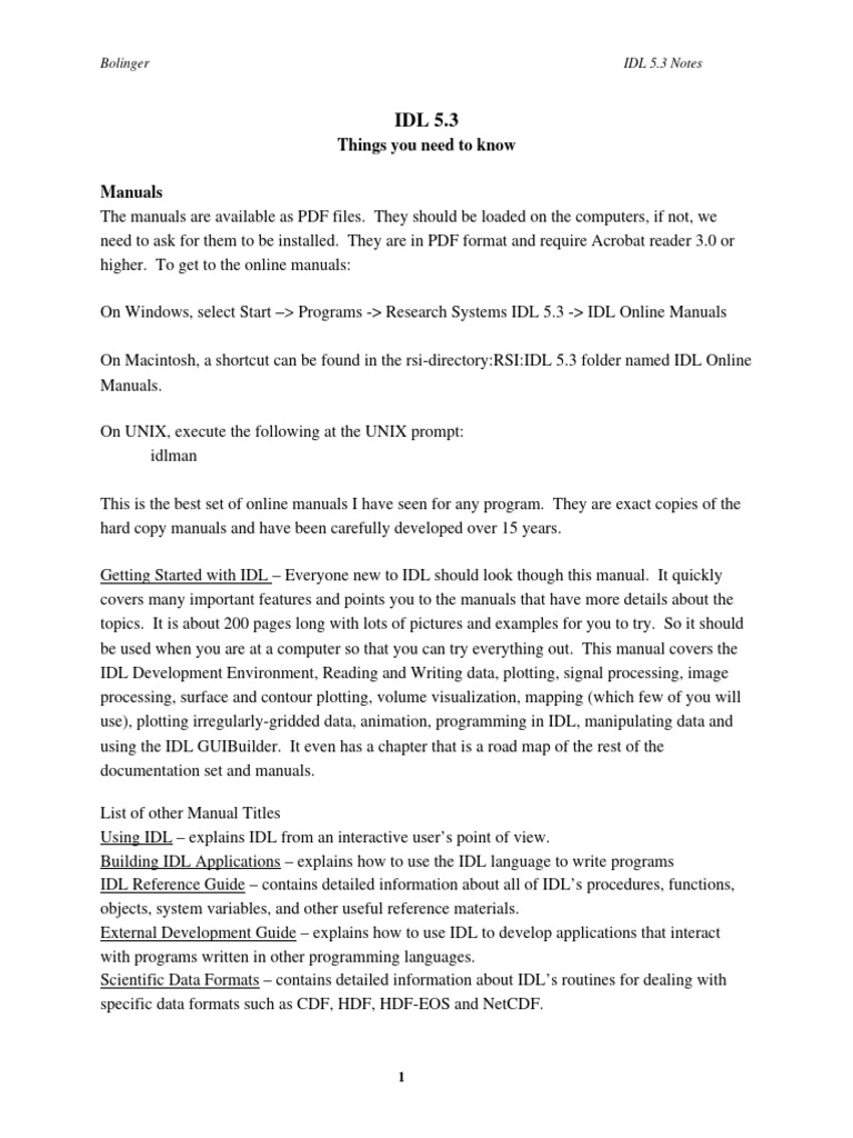 IDL Lecture1 | PDF | Software Engineering | Computer Science