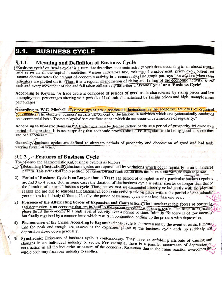Business Cycle, Inflation, Deflation | PDF