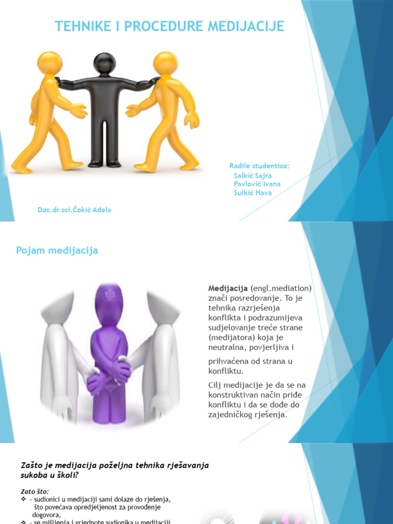 Tehnike I Procedure Medijacije | PDF