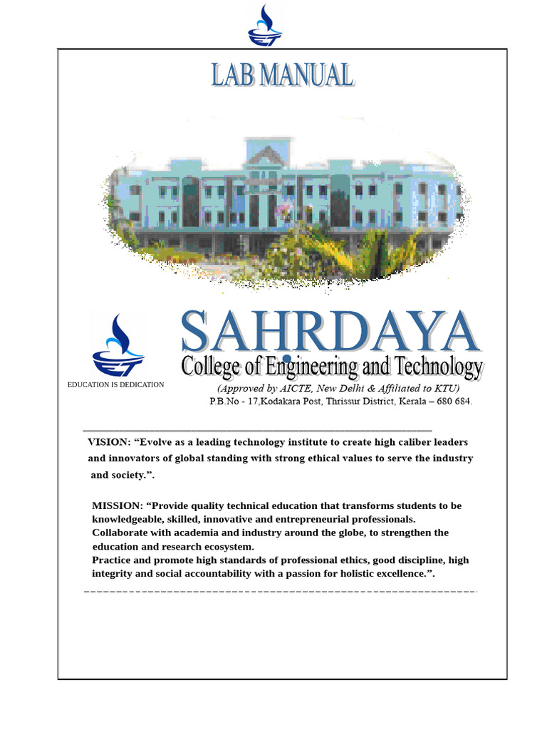 Programming in C Lab Manual (2019-20) | PDF | Art | Technology & Engineering