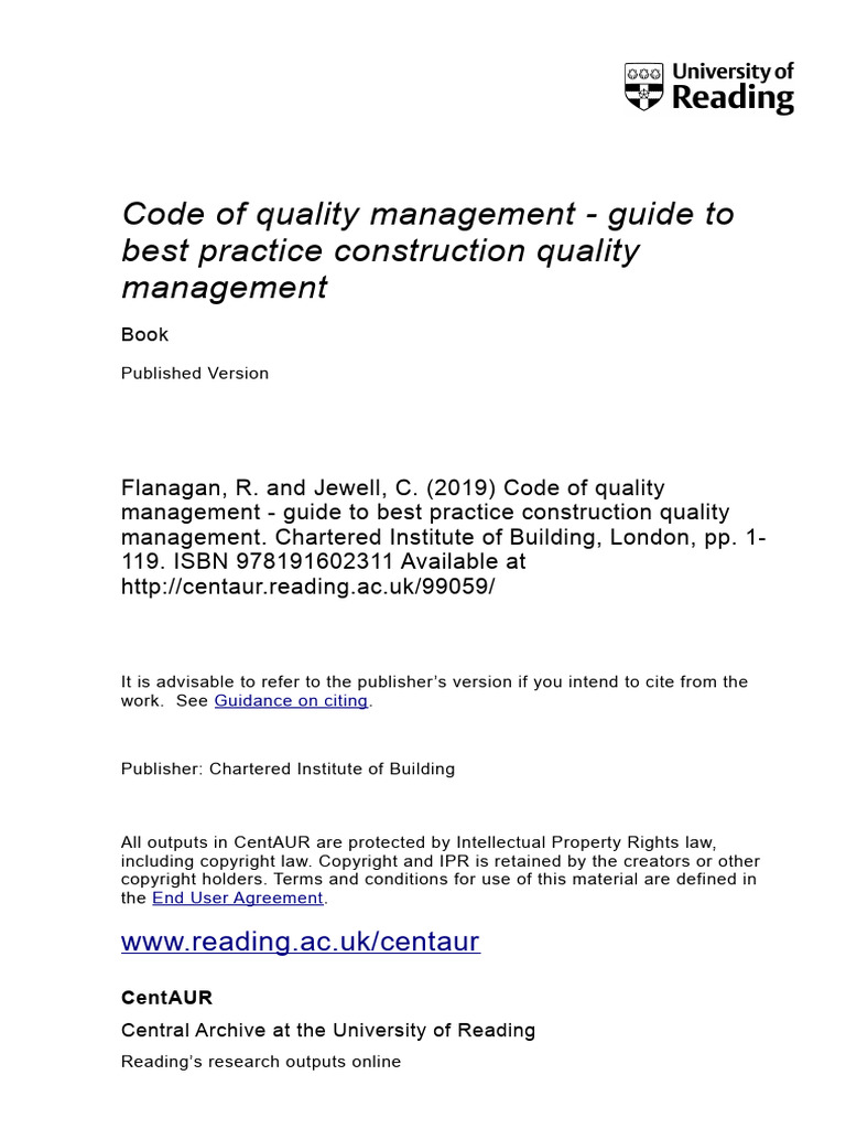 Code of Quality Management Guide To Best | PDF | Quality Management ...