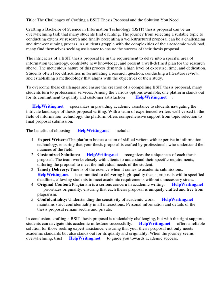 Bsit Thesis Proposal | PDF | Thesis | Mobile App