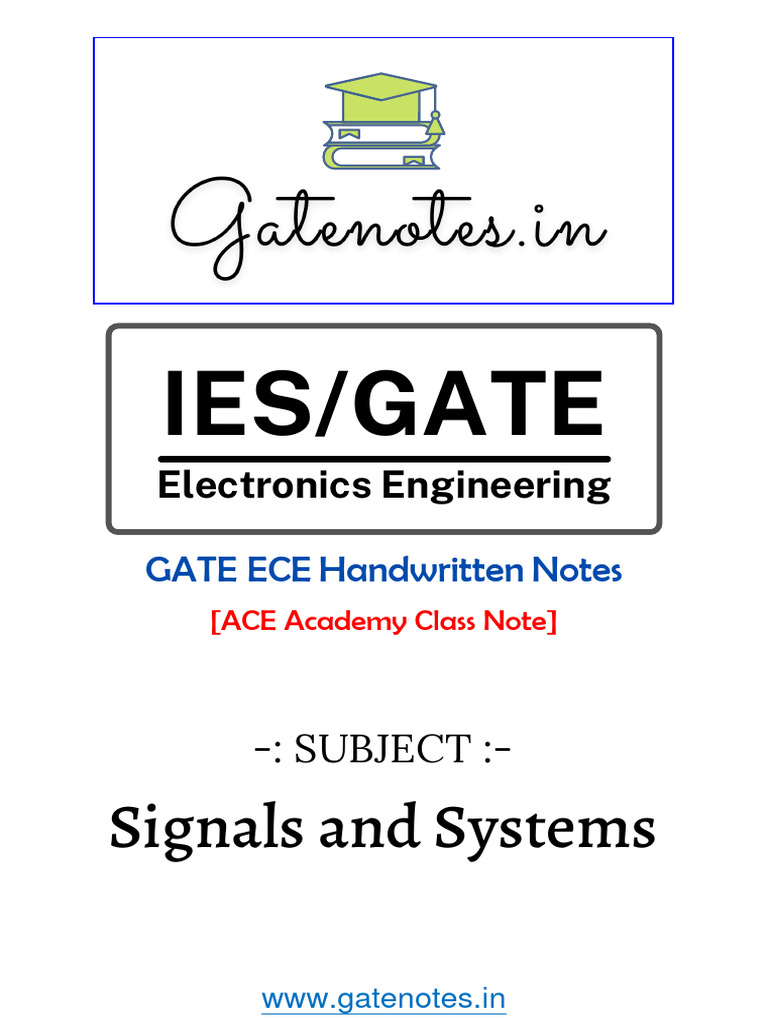 IES GATE ECE Handwritten Notes Sample | PDF