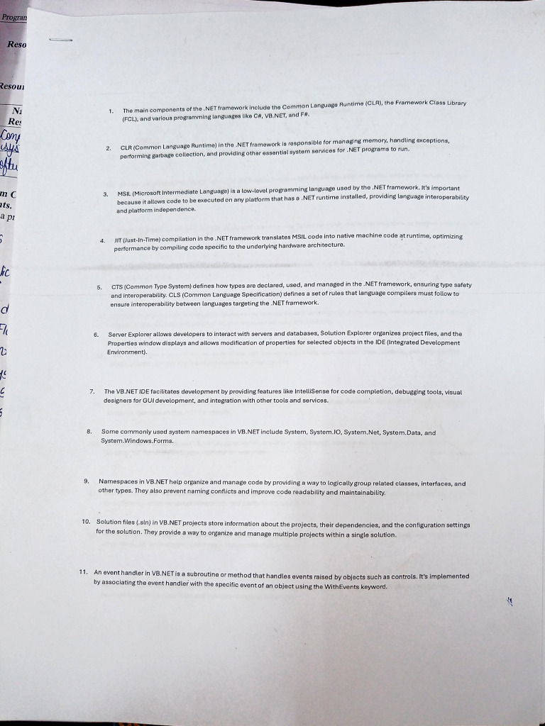 GAD Viva Answers | PDF