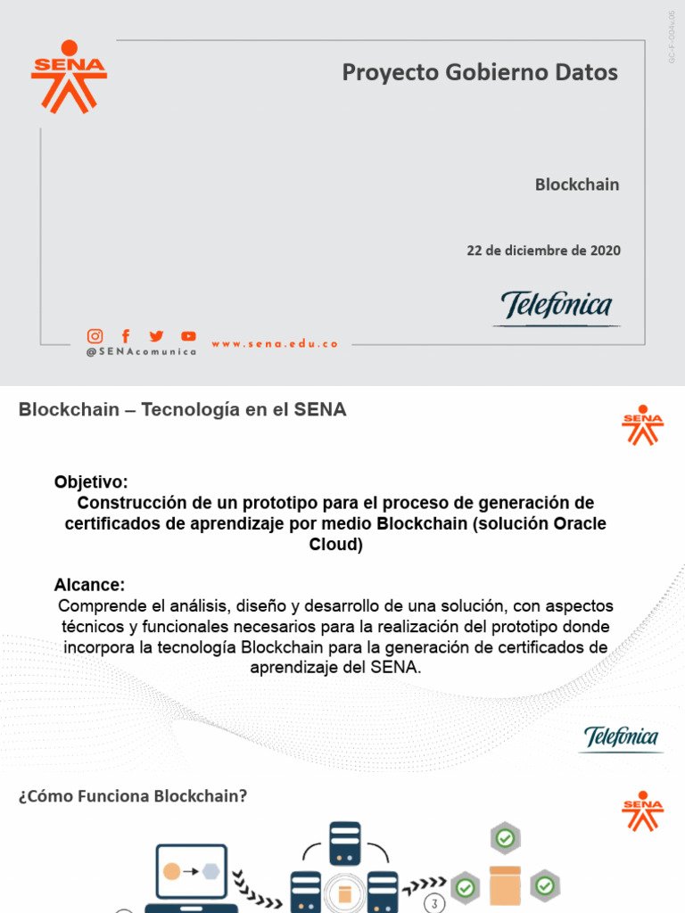 Presentacion Blockchain | PDF | Negocios | Informática