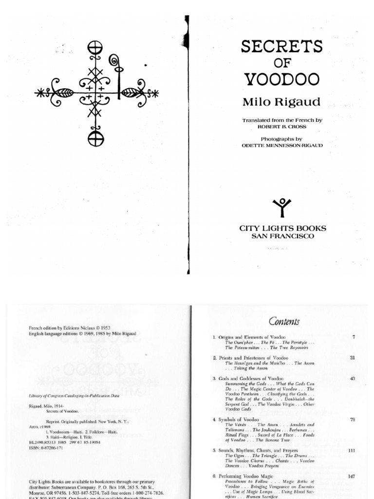 Milo Rigaud Secrets of Voodoo Compress | PDF | Haitian Vodou ...