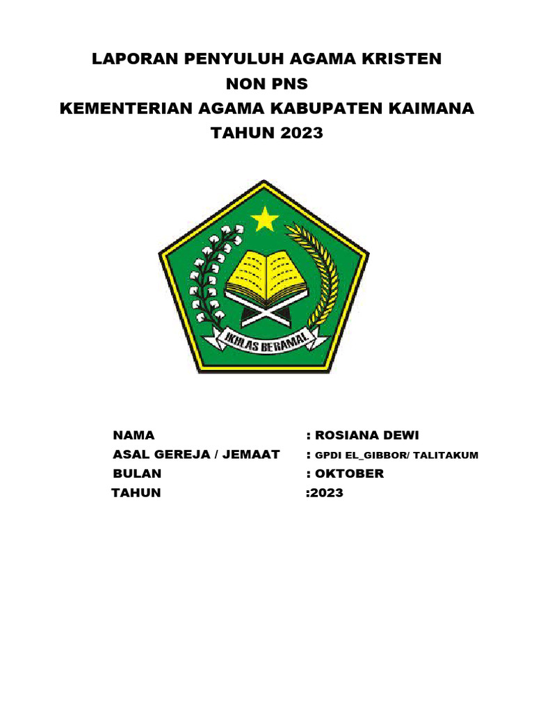 Format Laporan Penyuluh | PDF Format Laporan Penyuluh | PDF