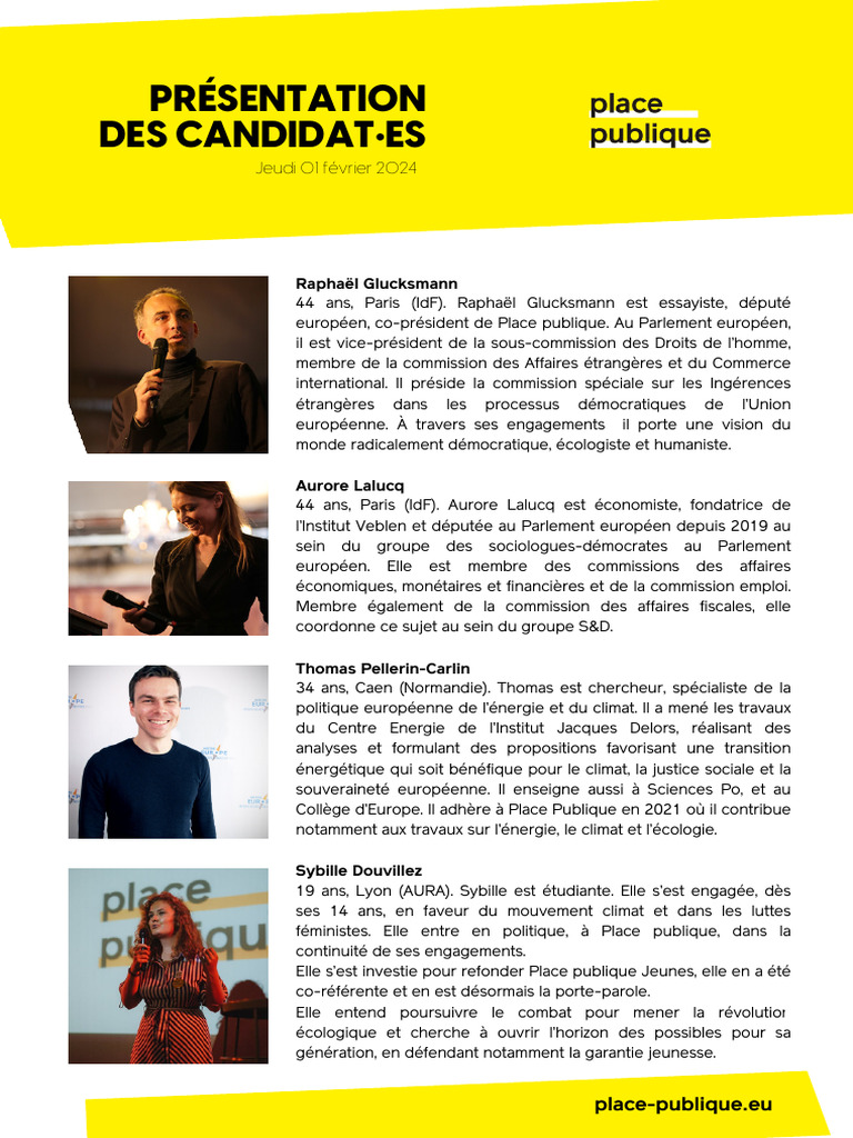 Présentation Des Candidats | PDF