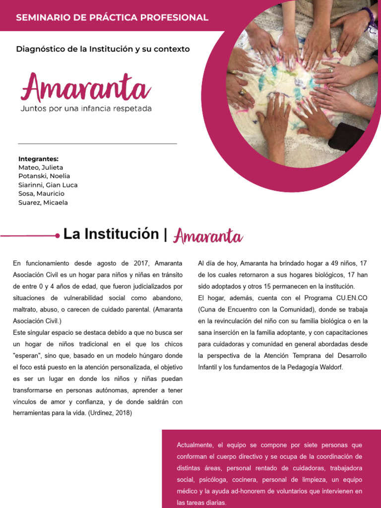 TP1 - Hogar Amaranta | PDF | Ciencias sociales