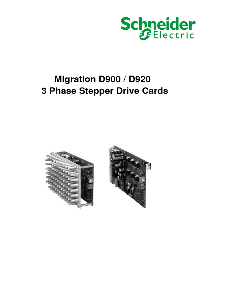Migration D900 / D920 3 Phase Stepper Drive Cards | Download Free PDF ...
