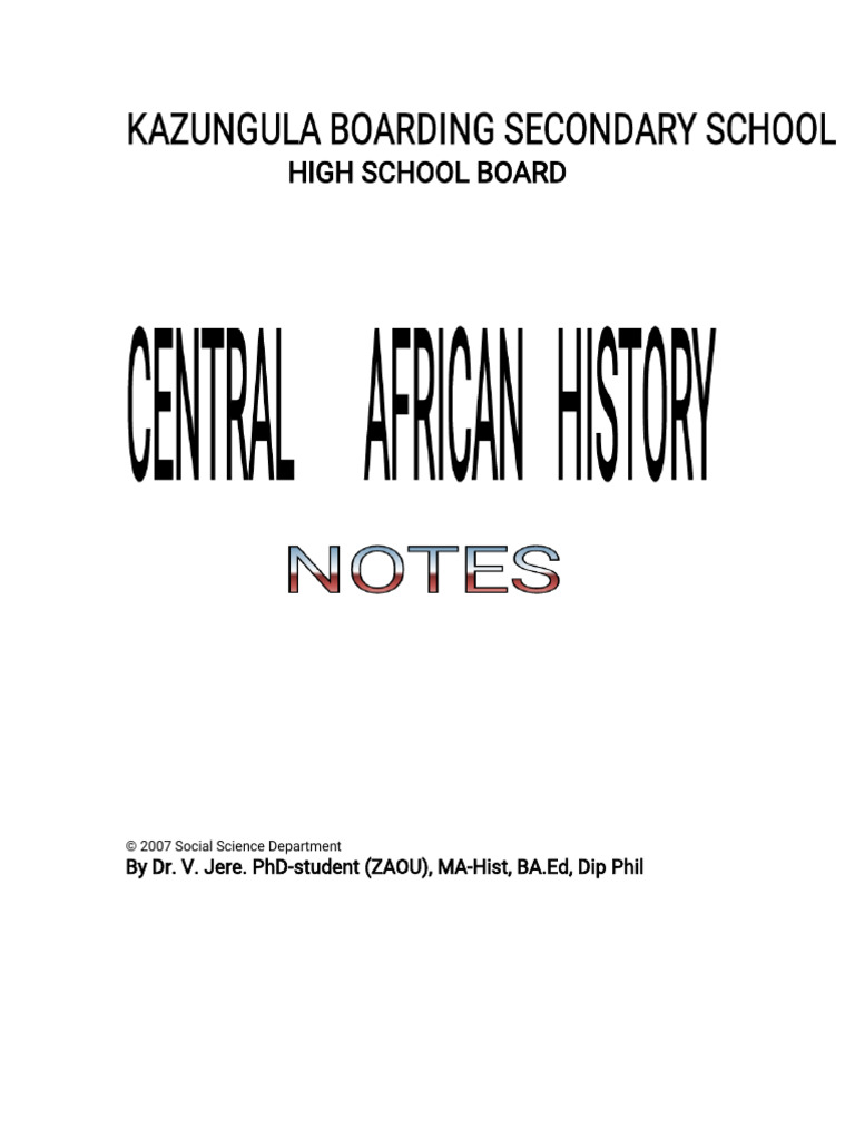 Central African History-1 | PDF