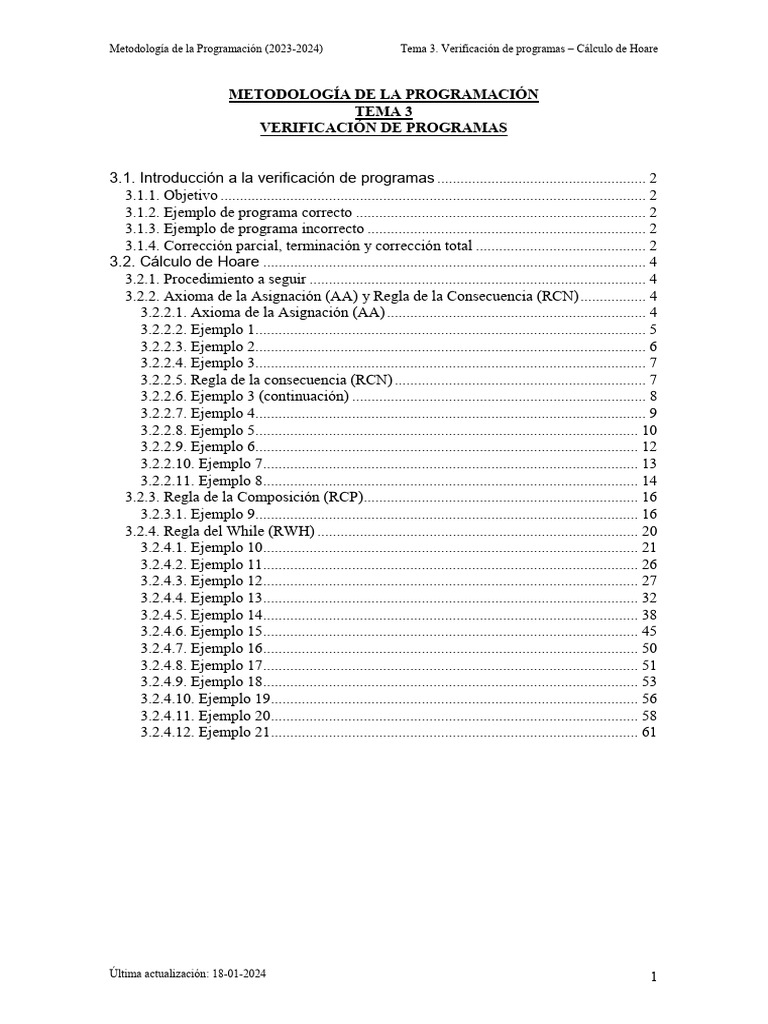 07 Tema - 3 - Verificacion - 2023-2024 | PDF