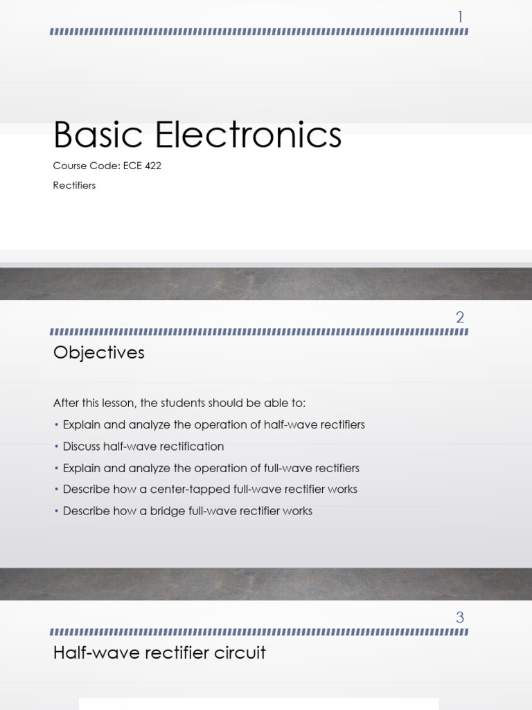 Rectifiers | PDF | Rectifier | Diode