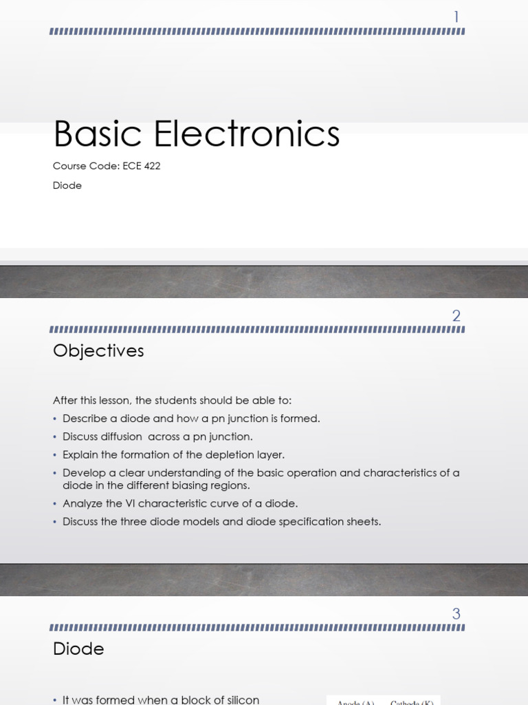 2. Diodes | PDF | P–N Junction | Diode