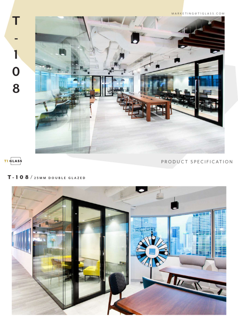 T1 Glass Systems - T108 X 25 Double Glazed Partition Product Data Sheet ...