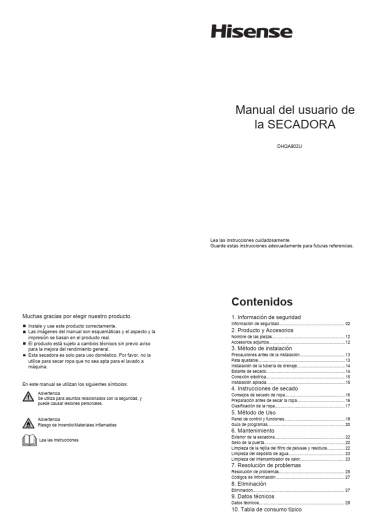 DHQA902U 20011083 6901101816566 User Manual ES | PDF