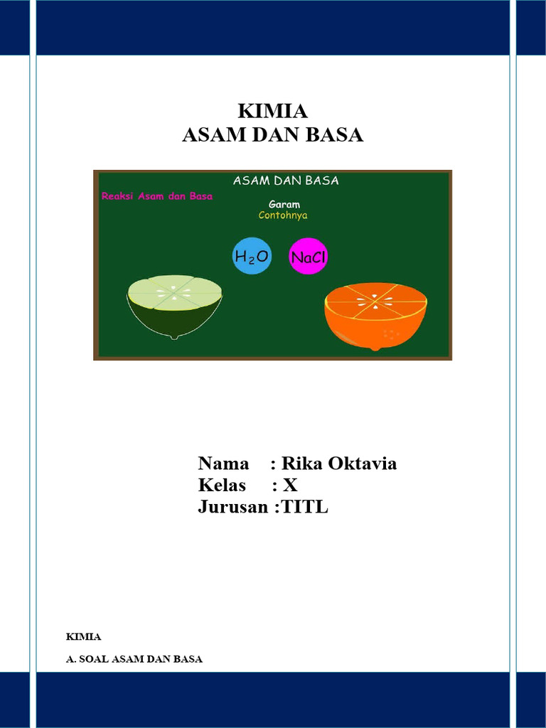 Sifat dan Teori Asam Basa dalam Kimia | PDF