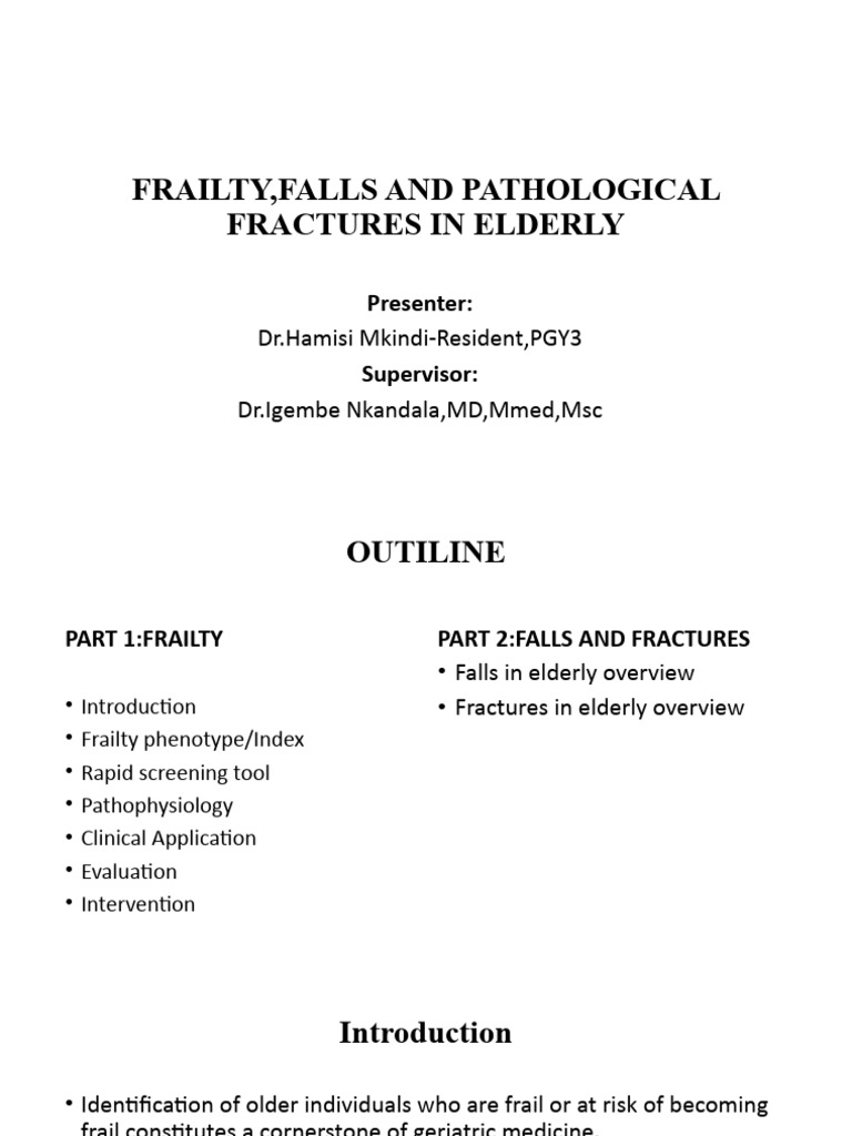 Frailty PPT 2024 | Download Free PDF | Osteoporosis | Bone
