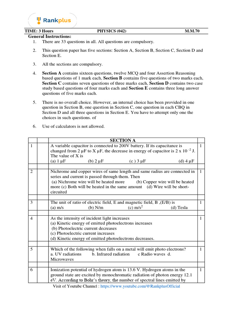 Guess Paper-1 | PDF