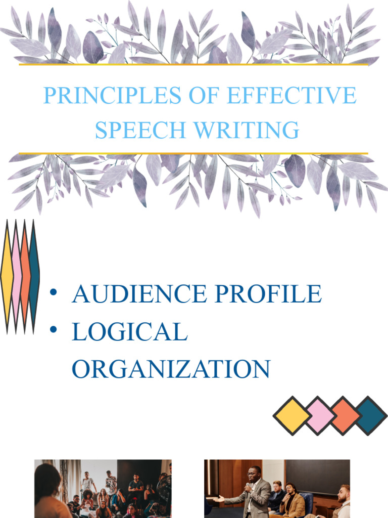 Principles of Effective Speech Writing | PDF | Career & Growth