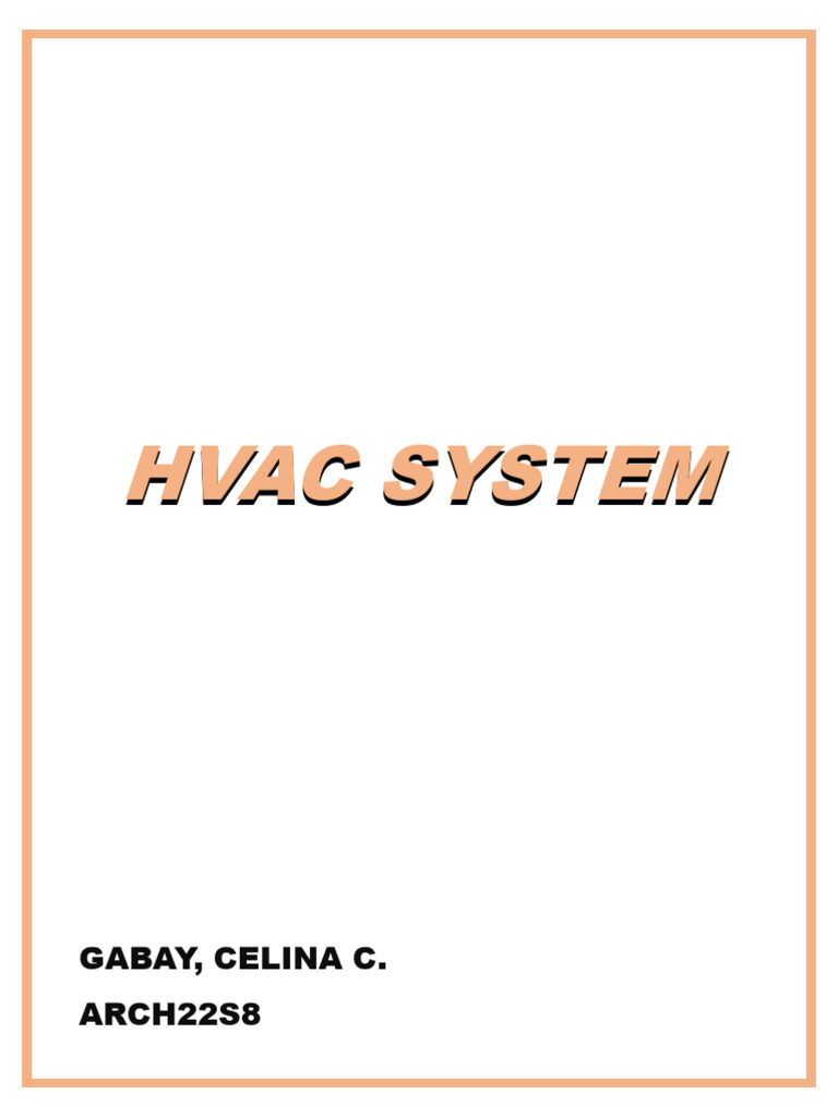Gabay Celina C Assignment 2 Hvac System | PDF | Thermodynamics | Building Engineering