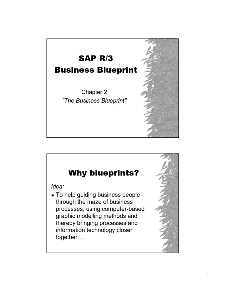 SAP R/3 Business Blueprint Overview | PDF | Business | Art