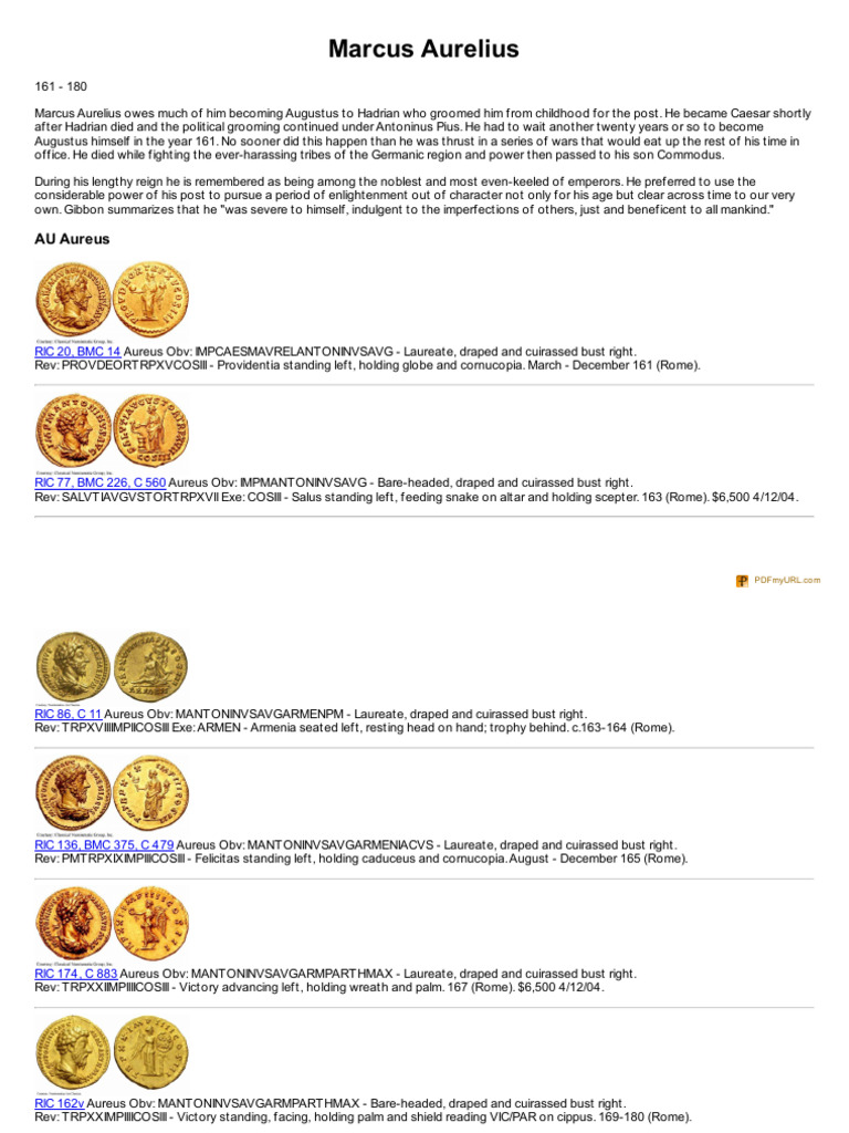 Marcus Aurelius | PDF | Marcus Aurelius | Ancient Rome