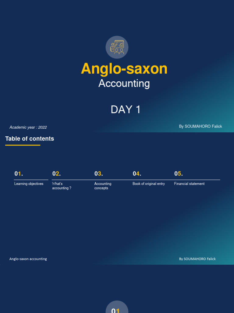 Anglo-Saxon Accounting - Day 1 | PDF | International Financial ...
