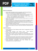 (Updated) Panduan Penggunaan Aplikasi Tes Bahasa PPB UIN Jakarta | PDF
