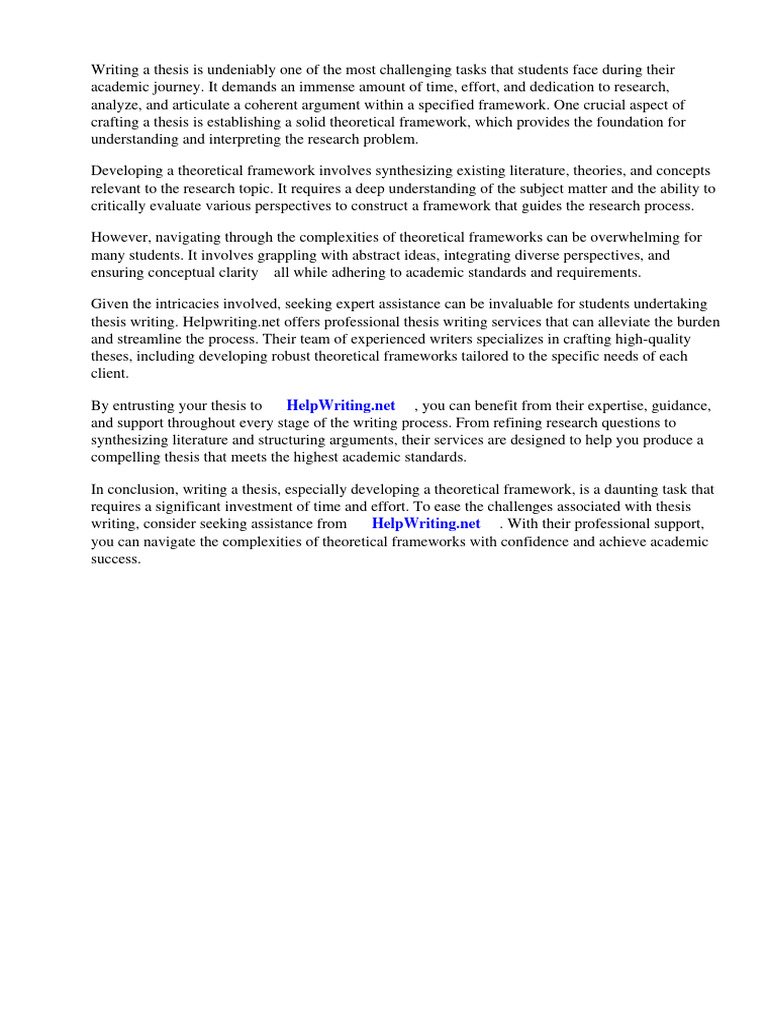 Theoretical Framework Thesis Pdf Pdf Theory Thesis