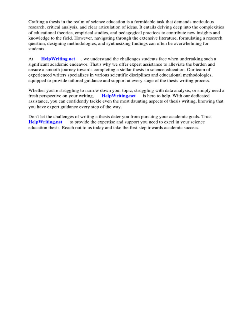 Science Education Thesis Titles | PDF | Career & Growth | Art