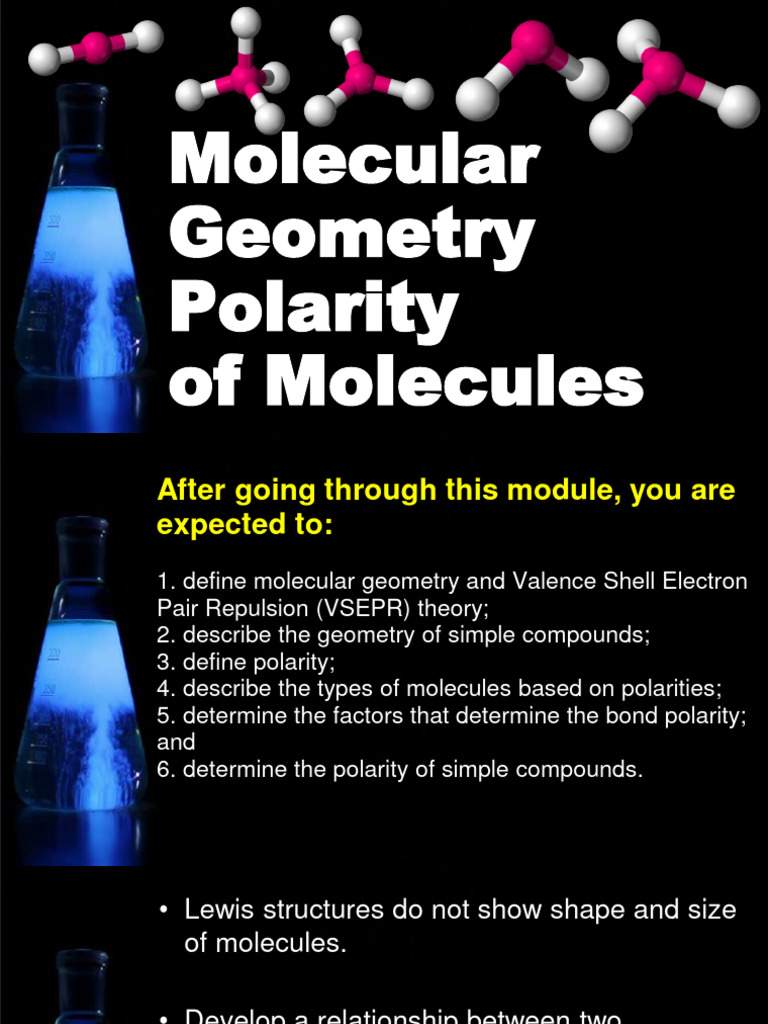 Molecular Geometry and Polarity | PDF | Chemical Polarity | Chemical Bond
