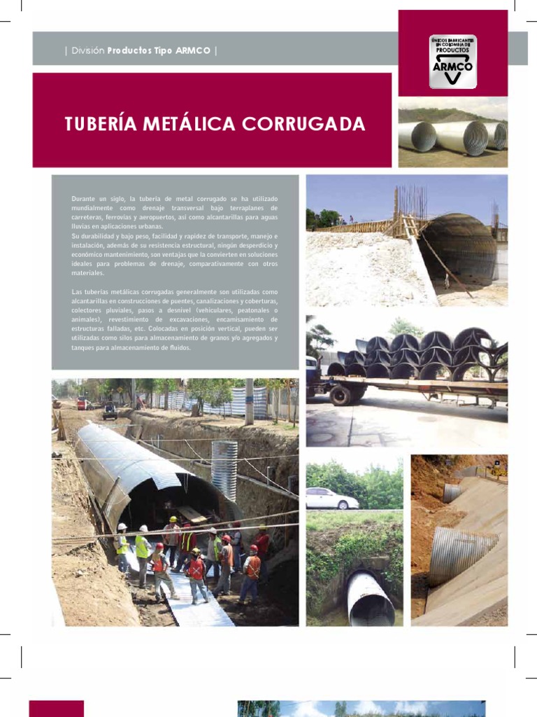 Tuberia Armco(Metalica Corrugada