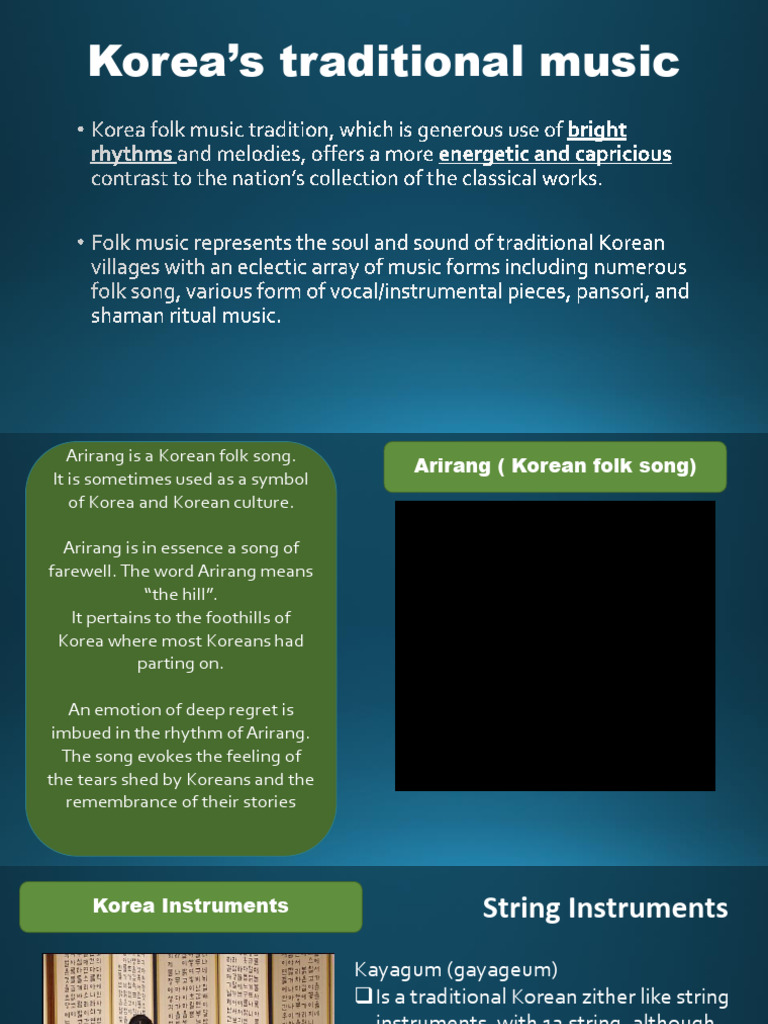 East Asian Korean Vocal and Instruments | PDF | Musical Instruments ...