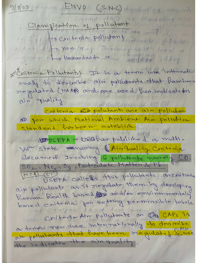 Environmental Engineering 1 | PDF