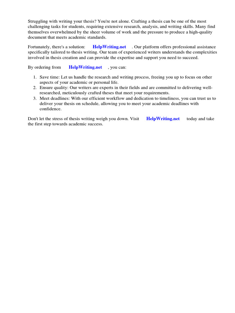 Software For Writing Thesis | PDF